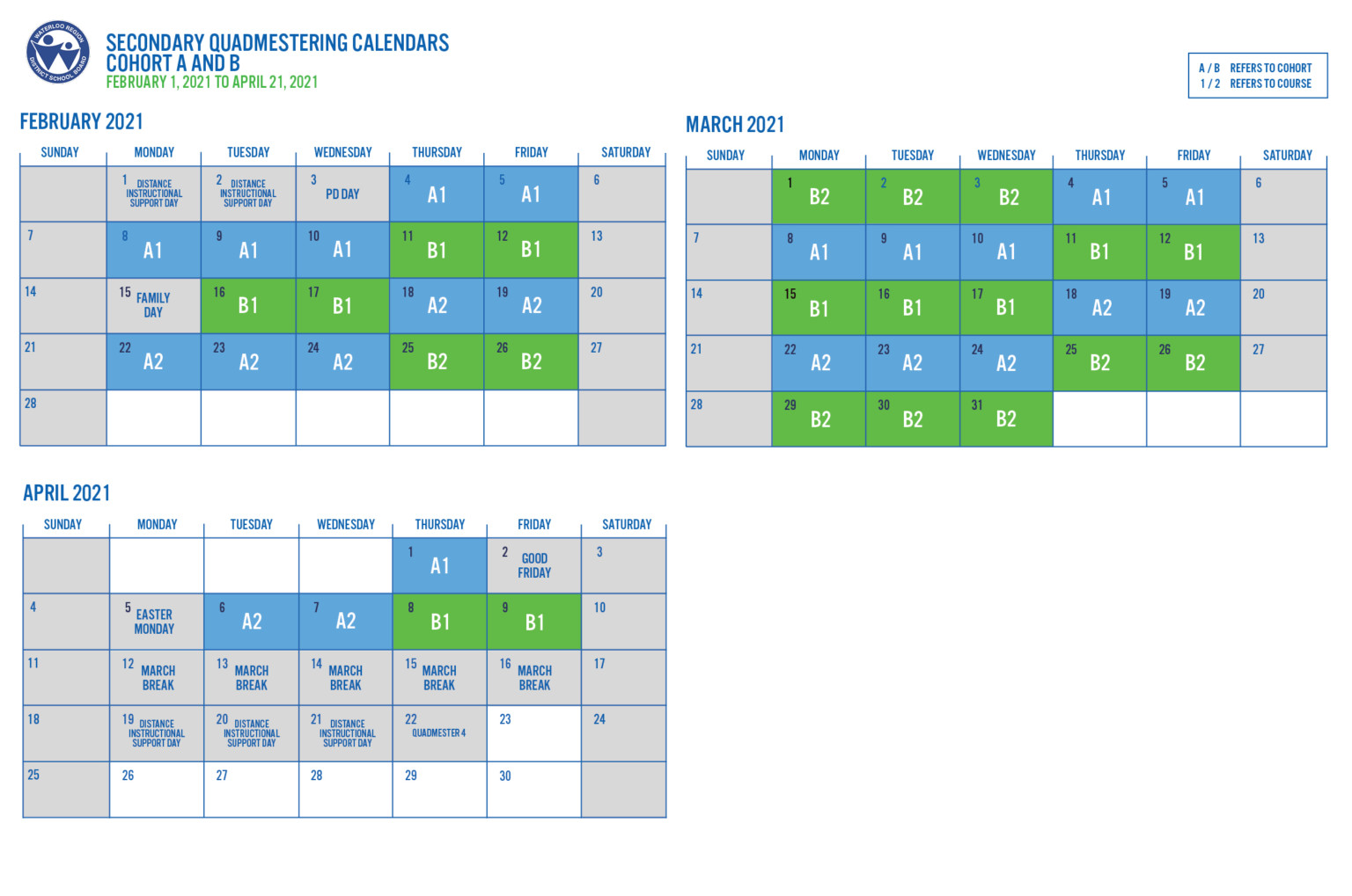 Updated Secondary School Quadmester 3 Calendar and Daily Schedule ...